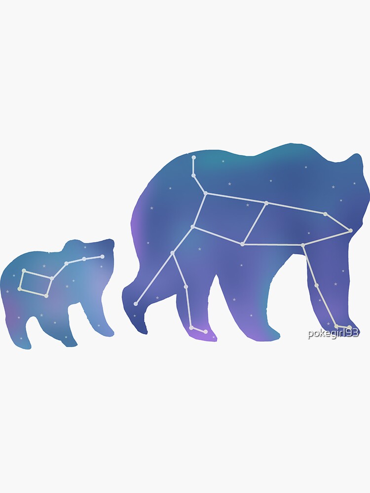 "Ursa Major and Minor - Digital" Sticker by pokegirl93 | Redbubble