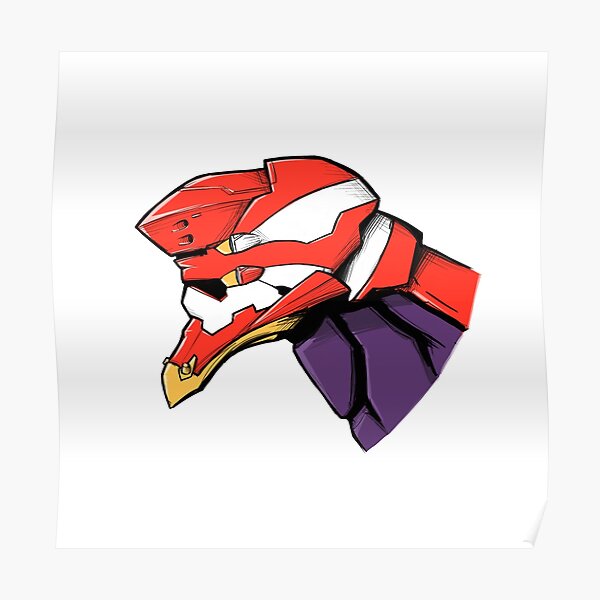 "Eva-02 fan art" Poster by Ciocsi | Redbubble