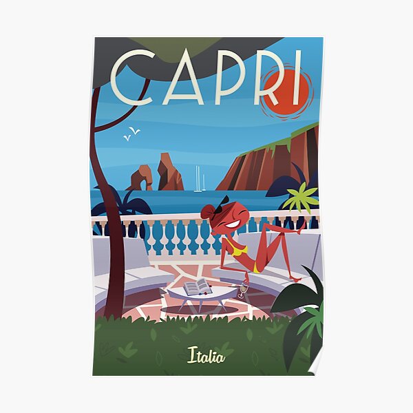 Poster: Capri | Redbubble