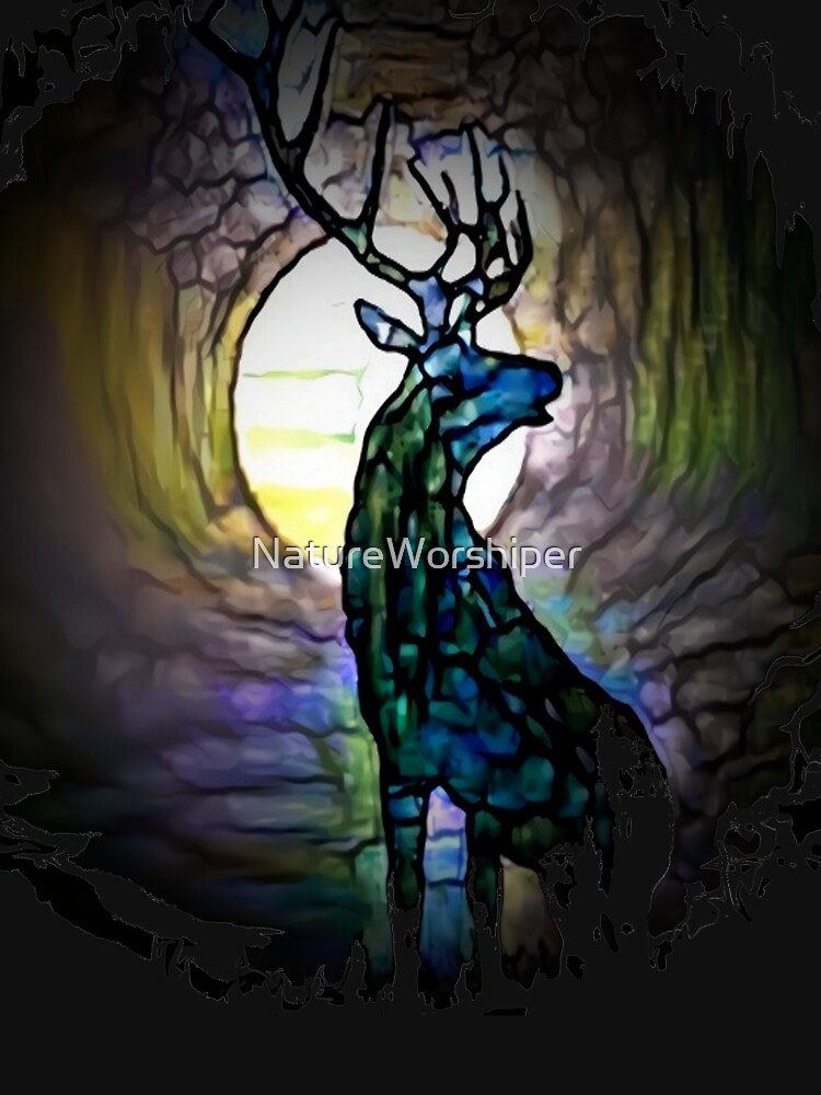 "Trippy psychedelic Deer artwork" T-shirt by NatureWorshiper ...