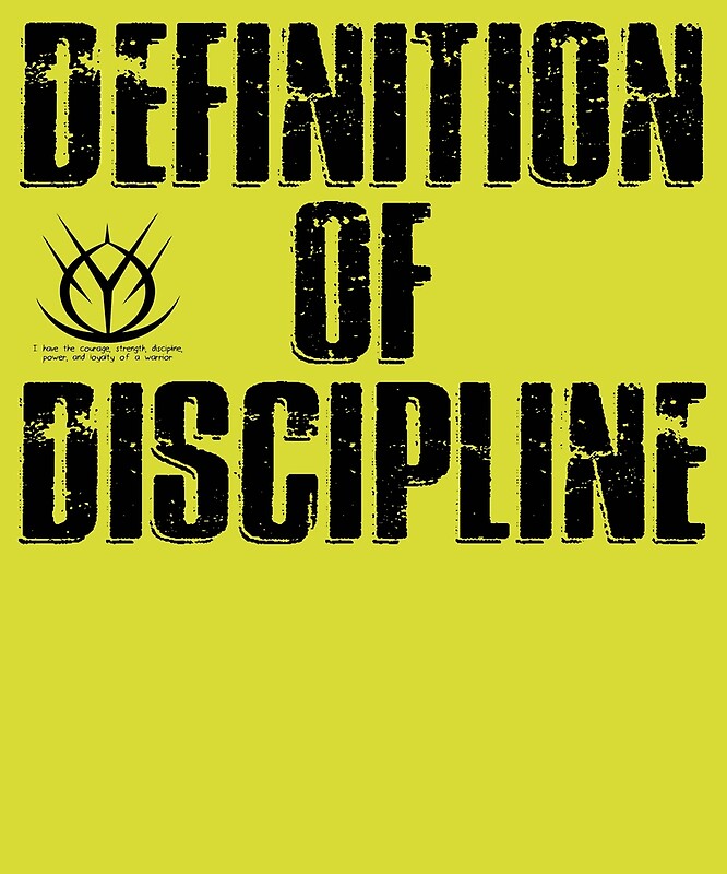 "DEFINITION OF DISCIPLINE" by lkthegreat1 | Redbubble