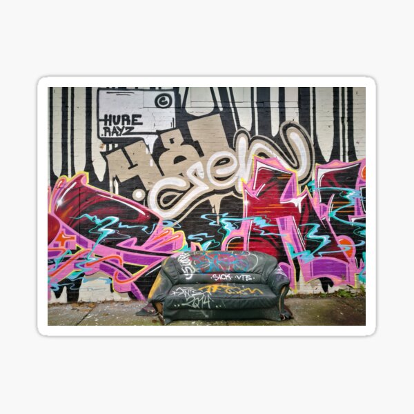 "A New London graffiti urban wall photo" Sticker for Sale by hypnotzd ...