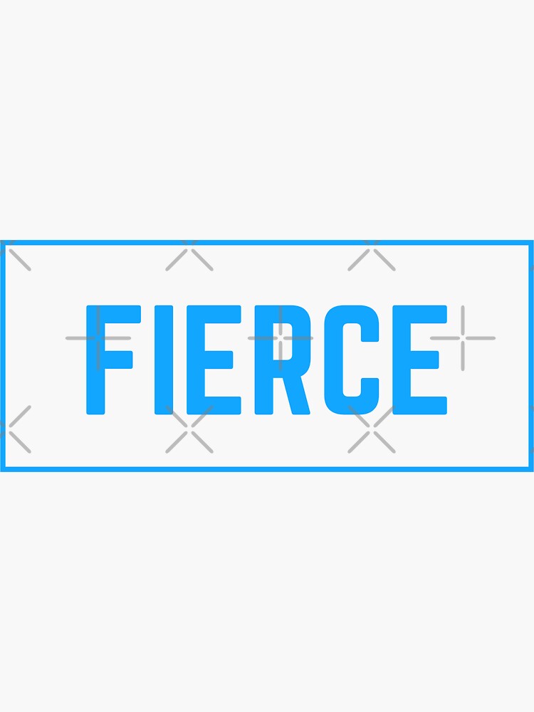 "Fierce Block" Sticker for Sale by DWaffleDesigns | Redbubble