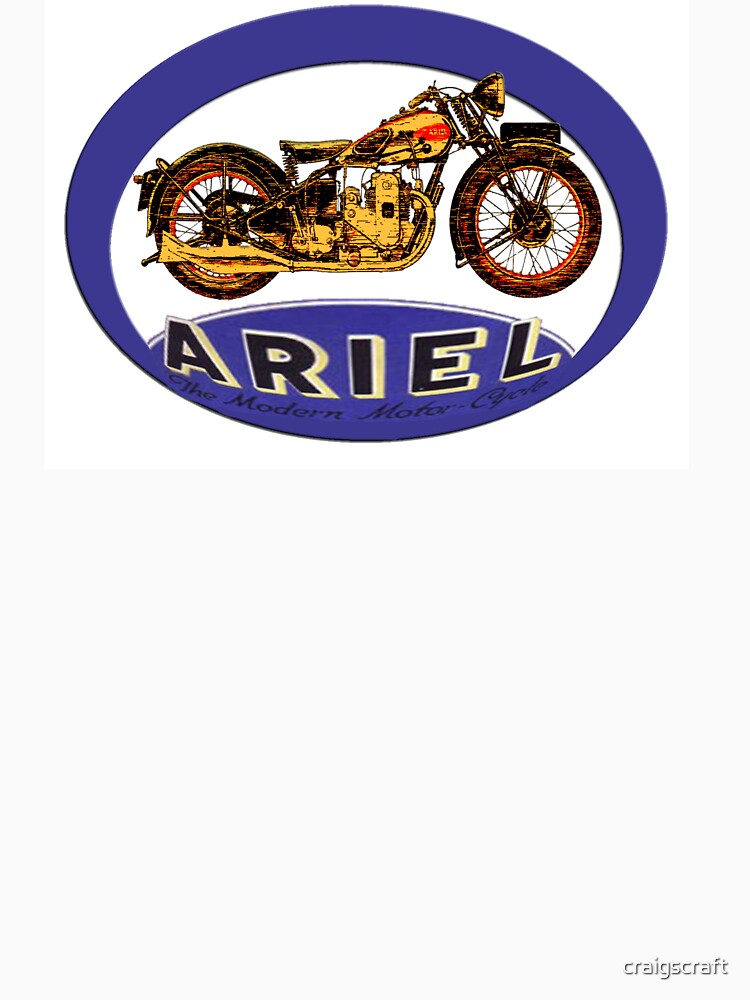 "Ariel Motorcycle" T-shirt for Sale by craigscraft | Redbubble | ariel ...