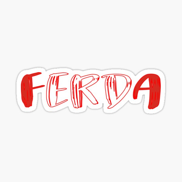 "Ferda with canada colors - red and white" Sticker for Sale by ...