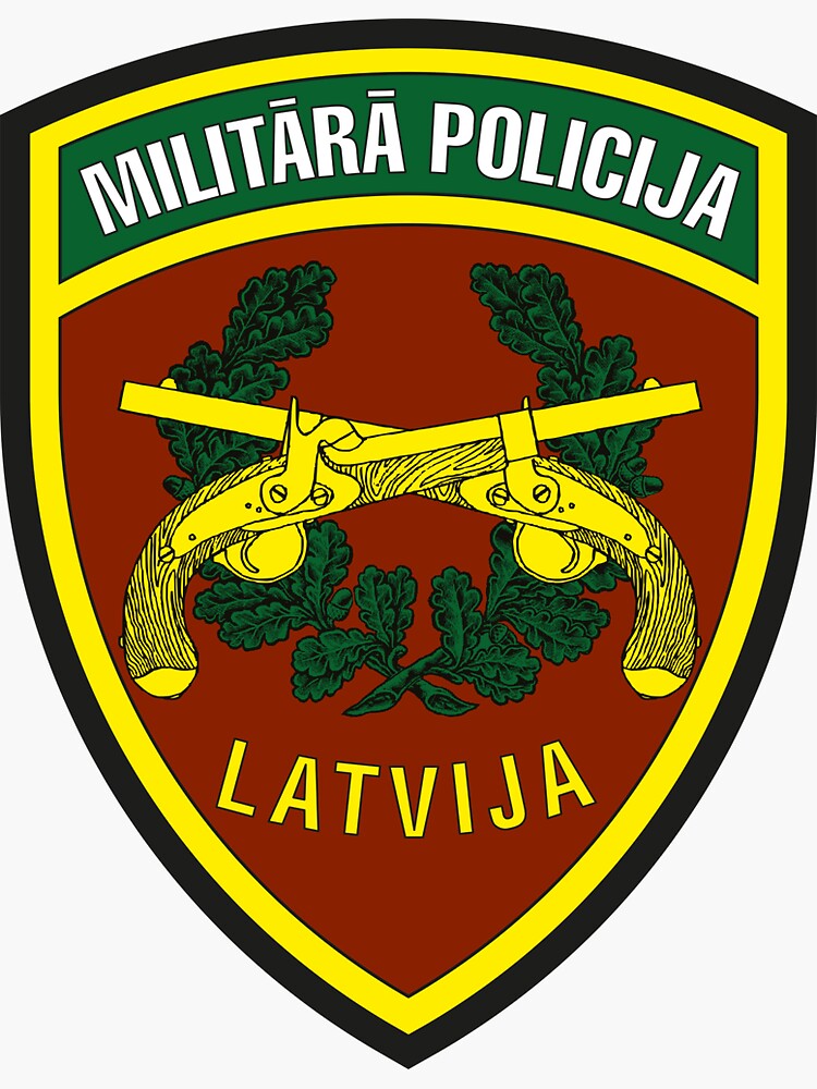 "Latvian Military Police - Militārā Policija" Sticker for Sale by ...