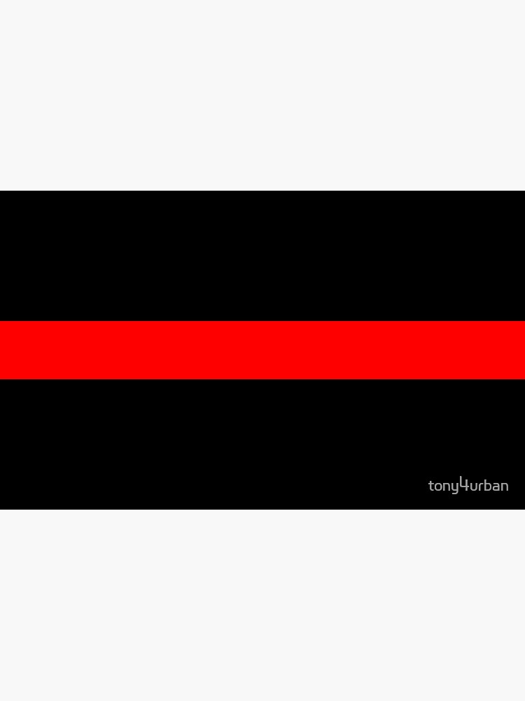 "thin Red line" Sticker for Sale by tony4urban | Redbubble