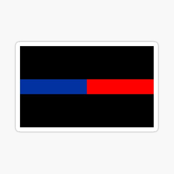 "thin red blue line " Sticker for Sale by tony4urban | Redbubble
