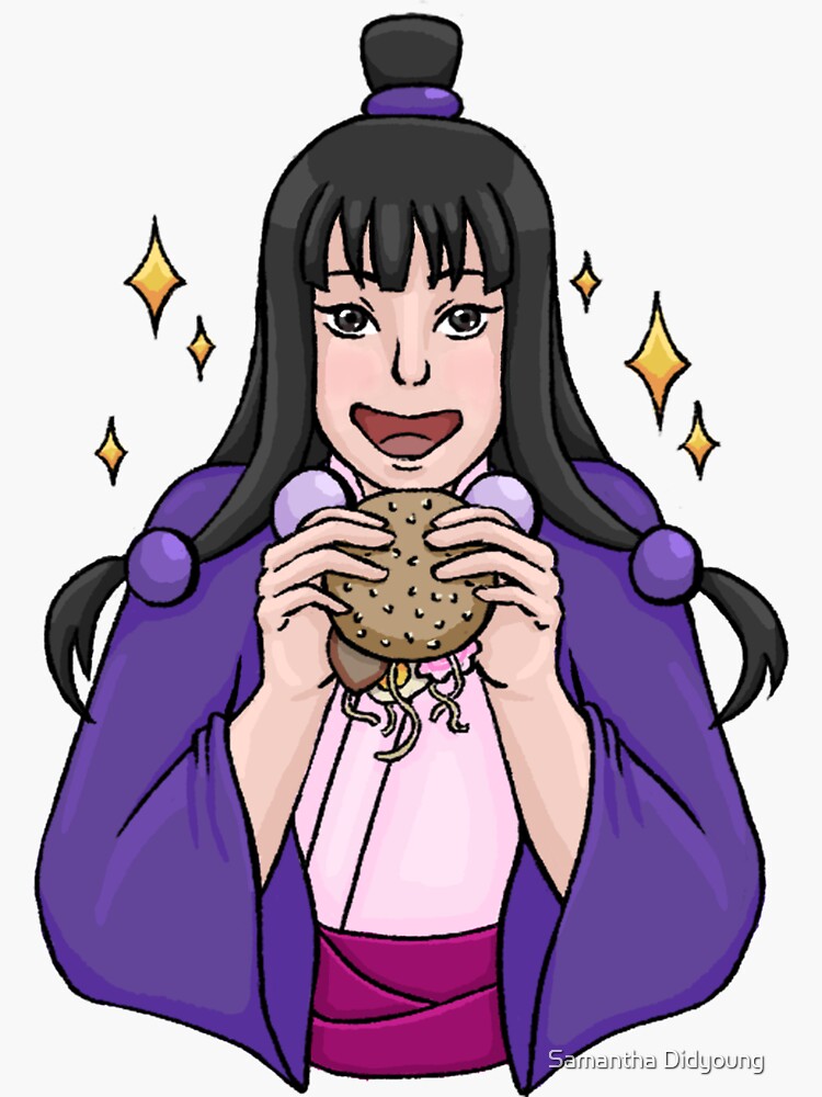 Ace Burger Eater Maya Fey Sticker For Sale By Samdidyoung Redbubble