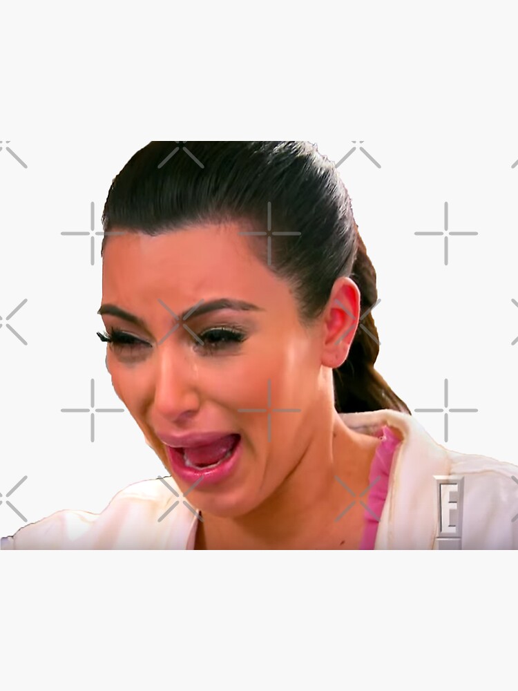 "kim crying" Sticker for Sale by jillhenriques | Redbubble