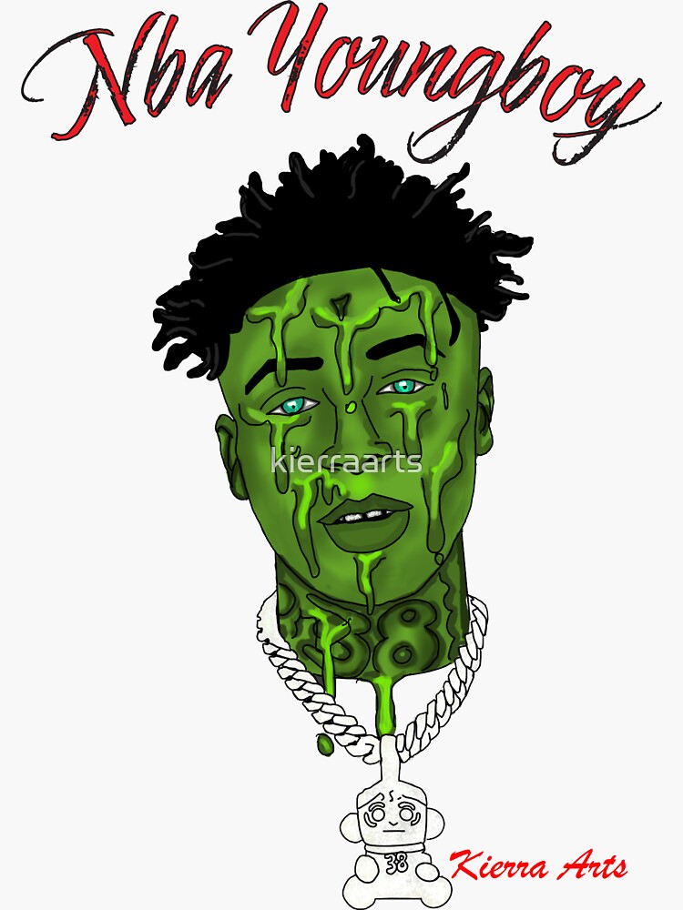 "NBA YB" Sticker for Sale by kierraarts | Redbubble