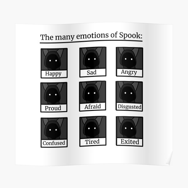"Know Your Spook Emotions" Poster by Dragonsheep | Redbubble