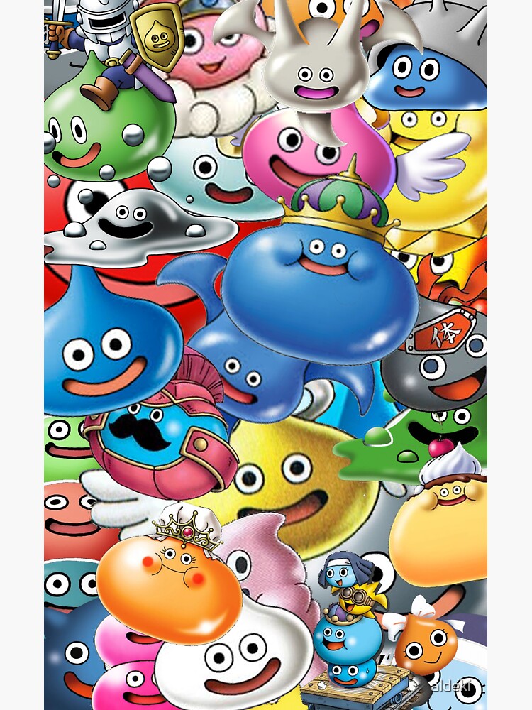 "Dragon Quest Slimes" Sticker for Sale by aldeki | Redbubble