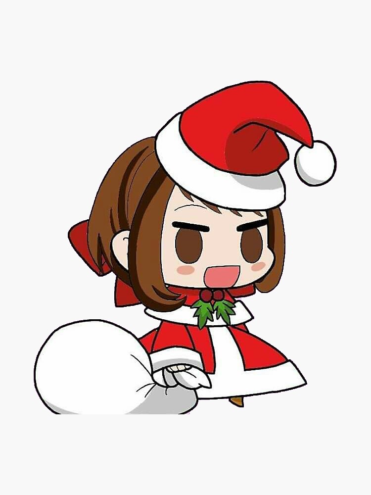 "Uraraka Ochako Padoru" Sticker for Sale by UwU-Senpai | Redbubble