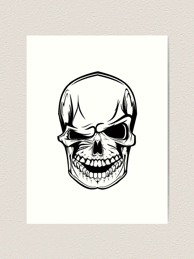"Winking skull" Art Print for Sale by LuigiMrz | Redbubble