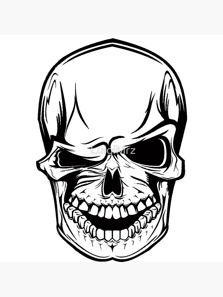 "Winking skull" Art Print for Sale by LuigiMrz | Redbubble