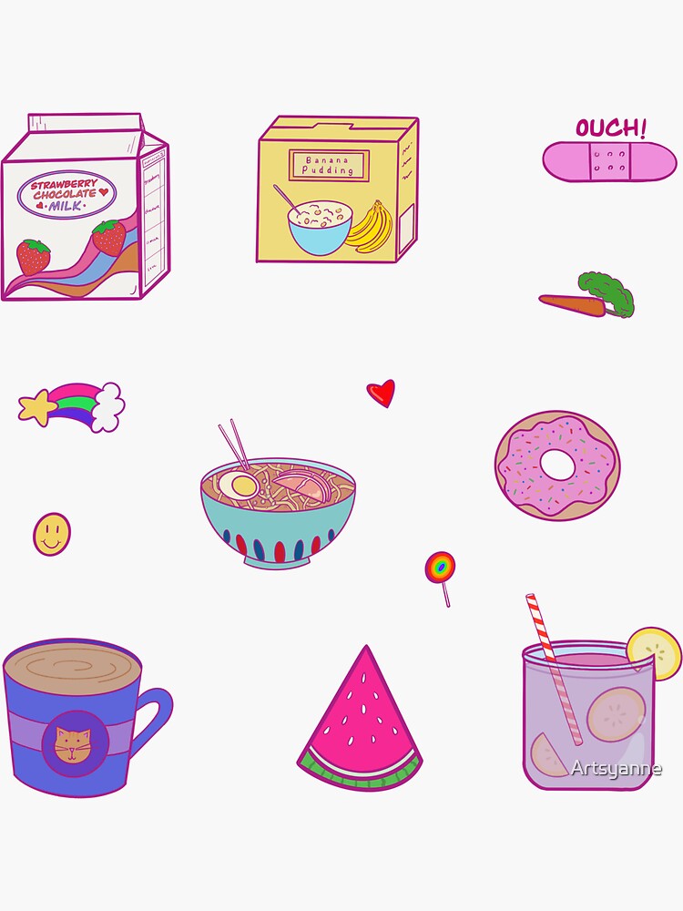 "Cute Sticker bundle" Sticker by Artsyanne | Redbubble