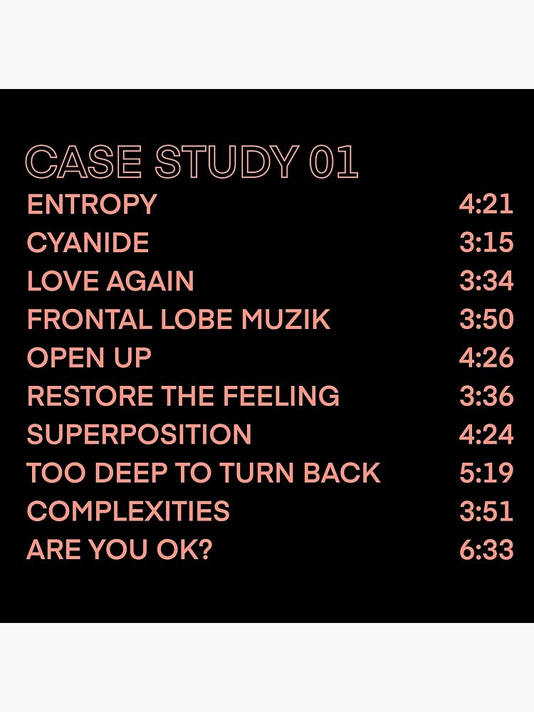 "Case Study 01" Poster for Sale by Salman Khattak | Redbubble