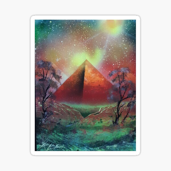 "Pyramid " Sticker for Sale by librapat | Redbubble