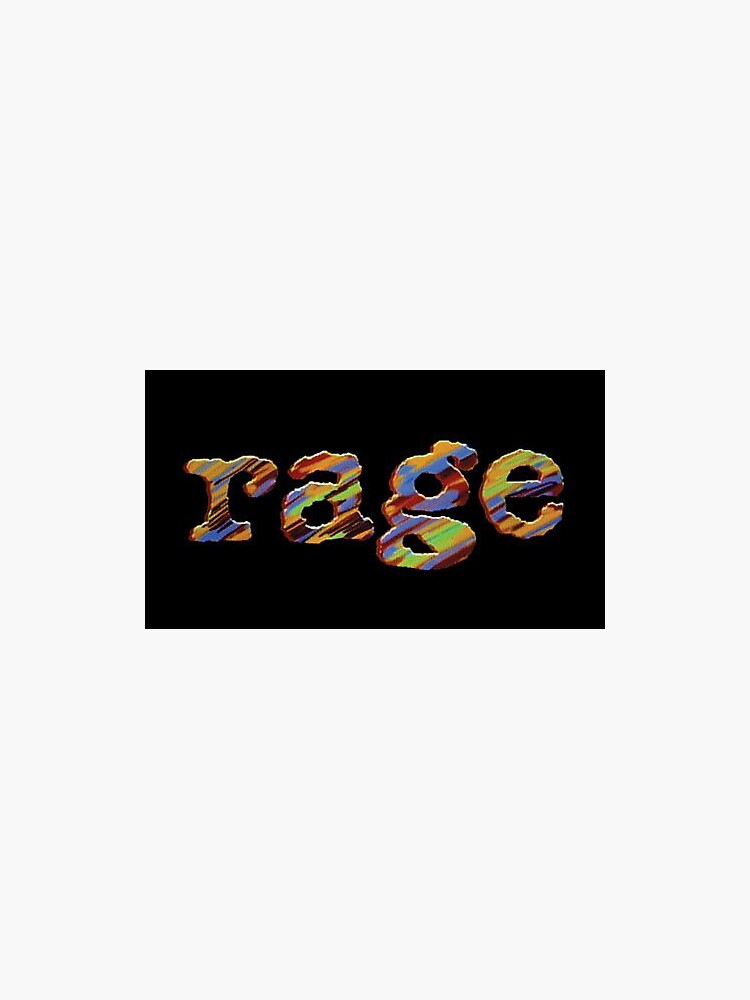 "rage aesthetic sticker" Sticker by suspendedfox | Redbubble