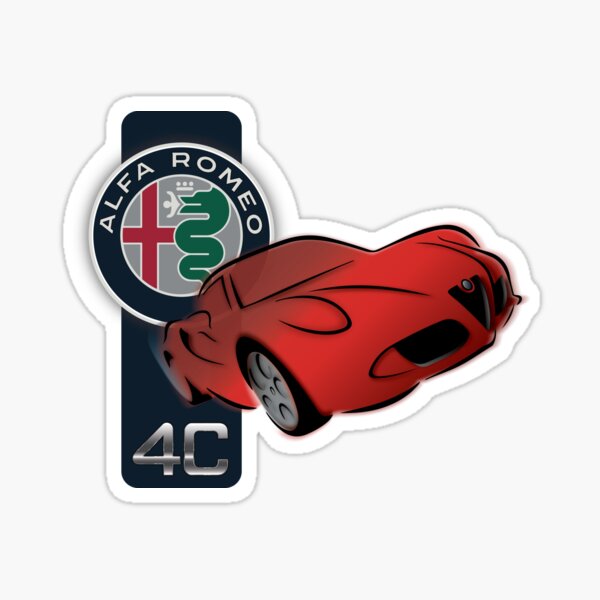 Alfa Romeo 4c Stickers | Redbubble