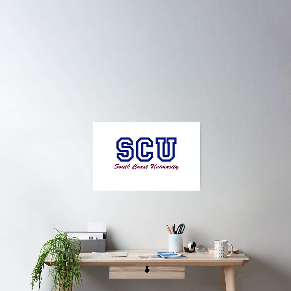 "SCU - South Coast University logo" Poster for Sale by sailorclaire ...