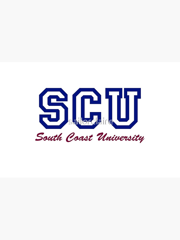 "SCU - South Coast University logo" Poster for Sale by sailorclaire ...