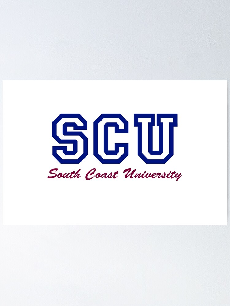 "SCU - South Coast University logo" Poster for Sale by sailorclaire ...