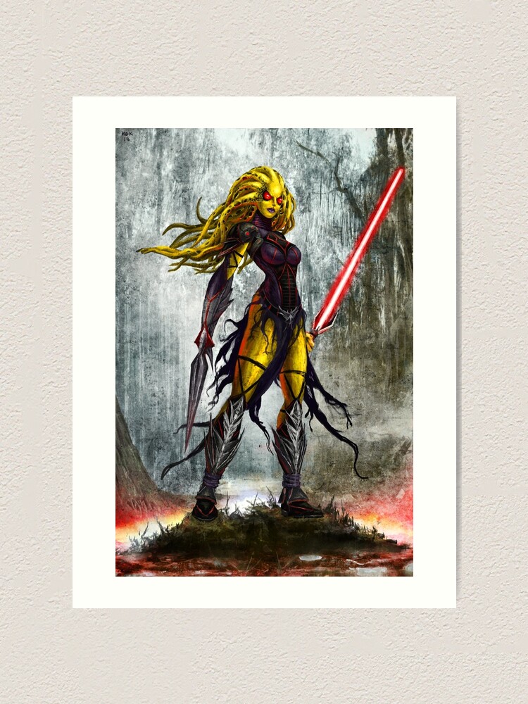 Nautolan Sith Art Print By Mikekimart Redbubble
