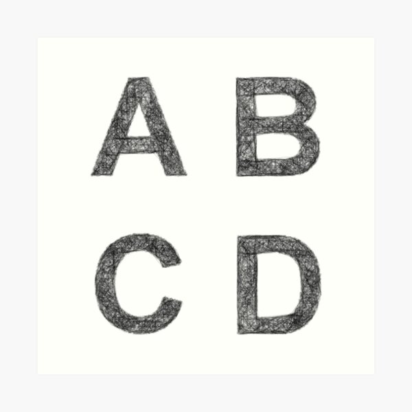 Abcd Art Prints | Redbubble