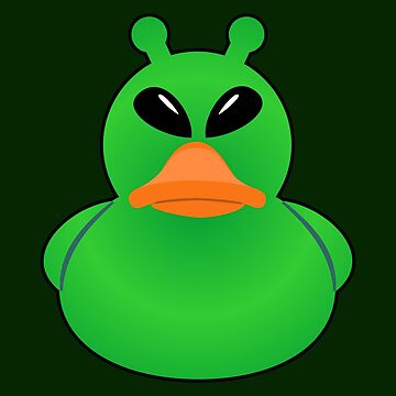 "Alien Rubber Duck Ducky" Sticker for Sale by BigTime | Redbubble