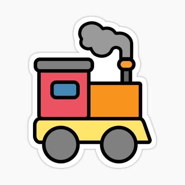 "locomotive" Sticker by Vectorqueen | Redbubble