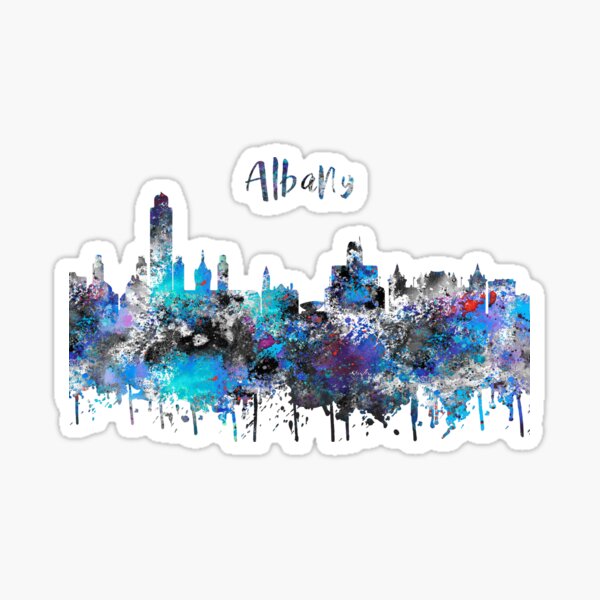 "Albany" Sticker for Sale by Rosaliartbook | Redbubble
