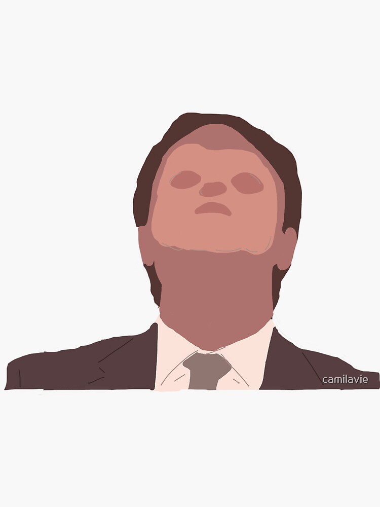 "The office- Dwight sticker" Sticker by camilavie | Redbubble