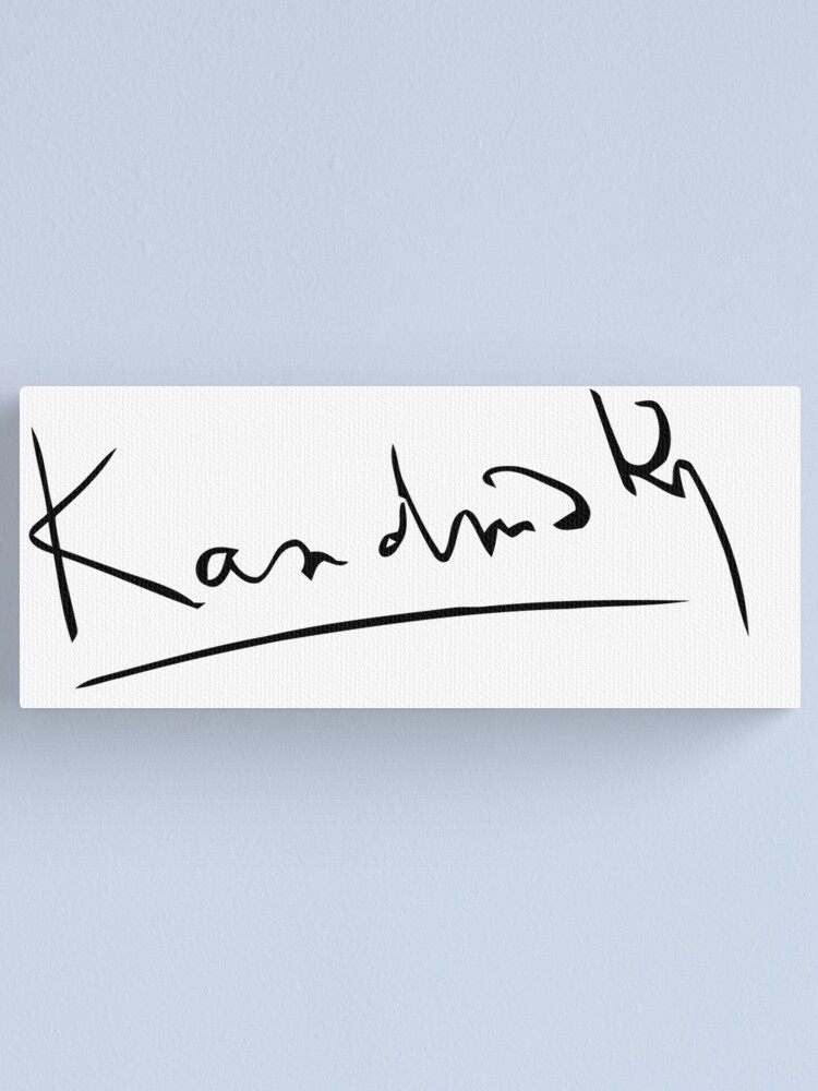 "kandinsky signature" Canvas Print by oscarcolonduran | Redbubble