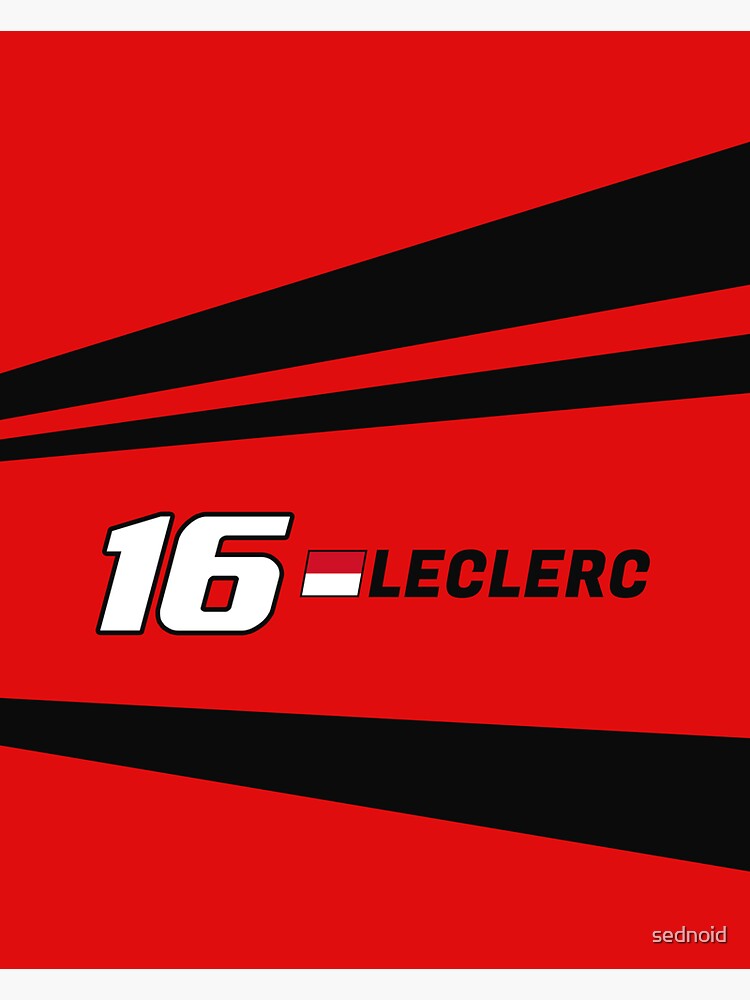 "F1 2019 - #16 Leclerc" Sticker for Sale by sednoid | Redbubble