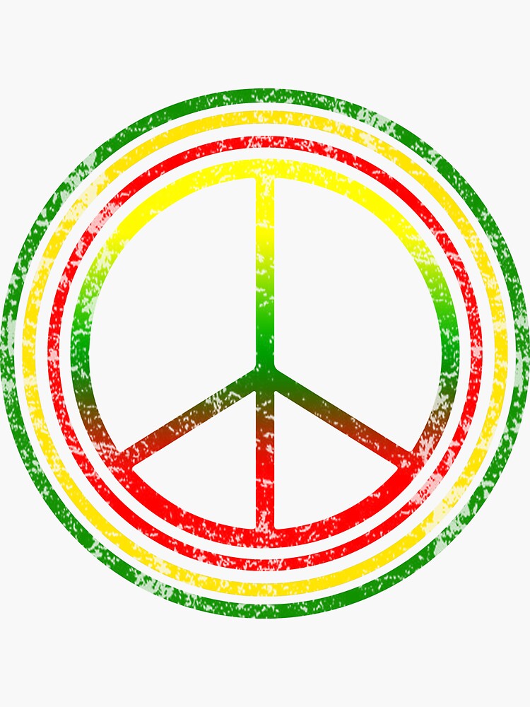 "PEACE,REGGAE, MARLEY, RASTAFARI, JAMAICA DESIGN" Sticker for Sale by ...