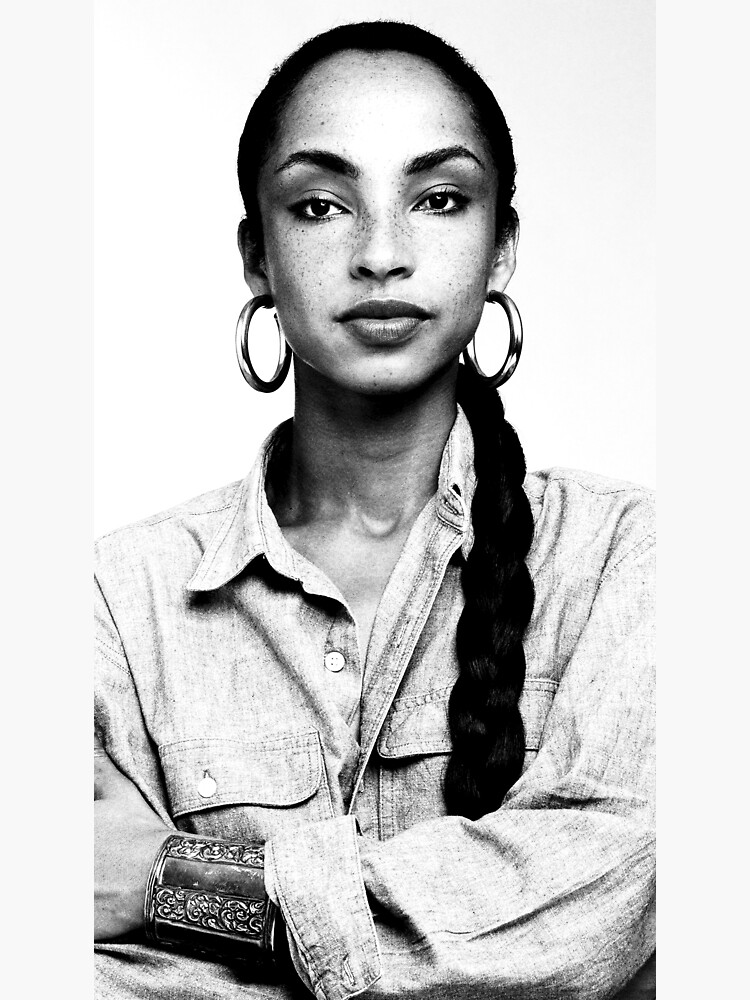 "Sade, Black and White Portrait" Framed Art Print by cinematiquelife ...