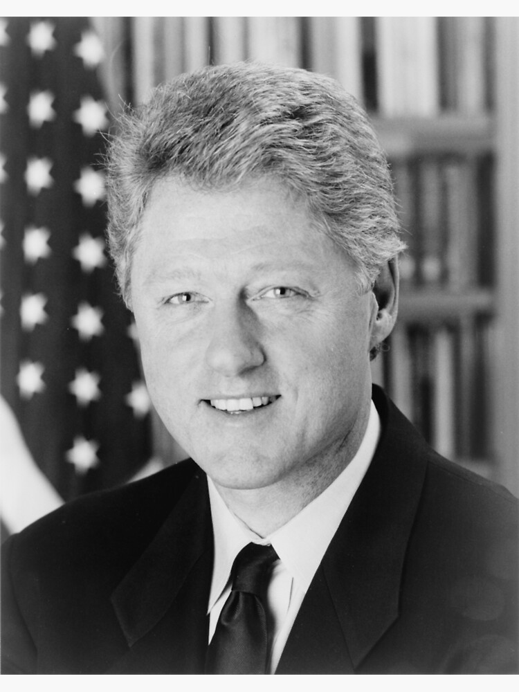 "Vintage President Bill Clinton Portrait" Poster for Sale by pdgraphics ...
