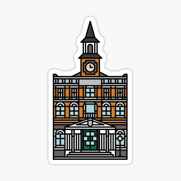 "Town Hall" Sticker for Sale by Goonmo | Redbubble