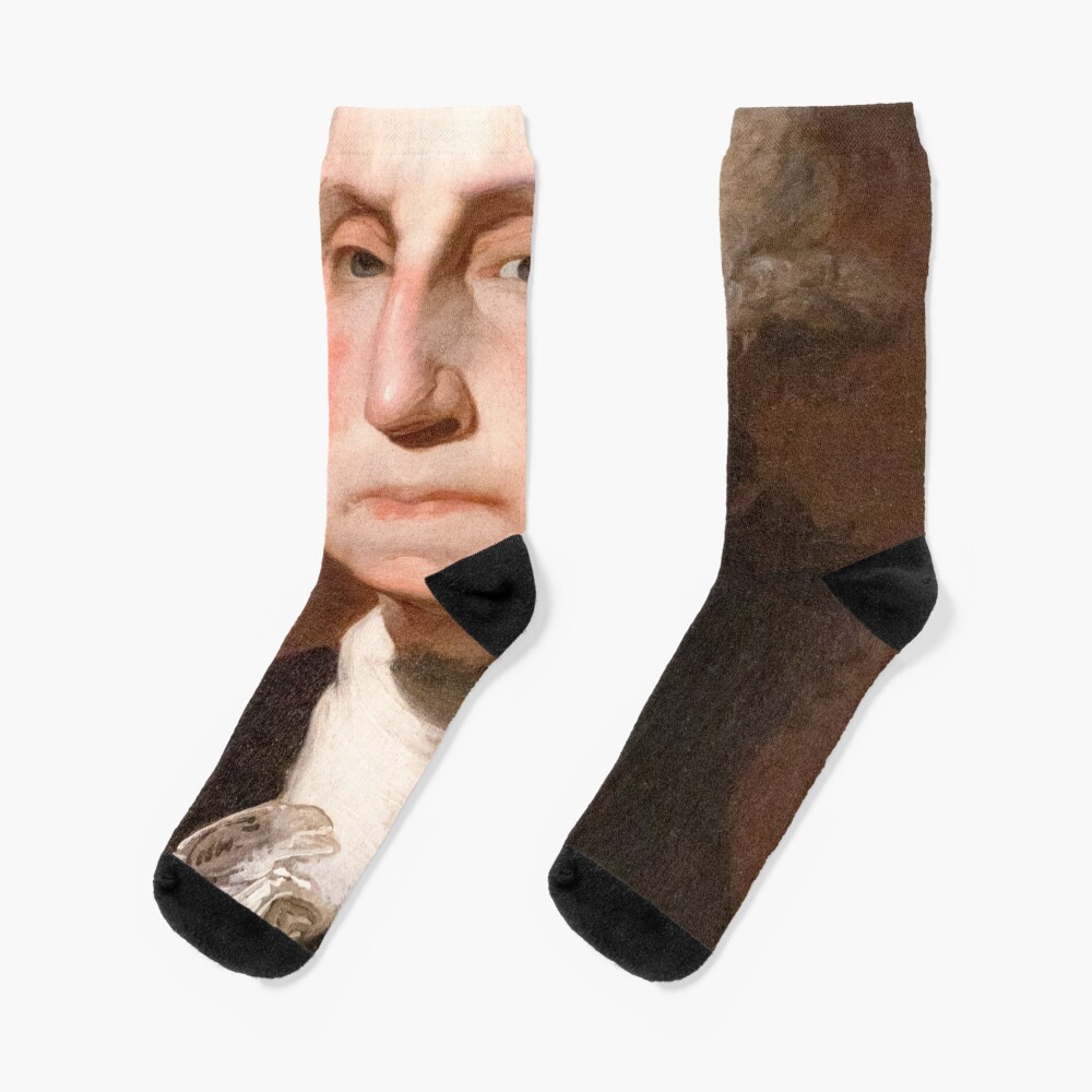 "George Washington Portrait" Socks for Sale by srgreen | Redbubble