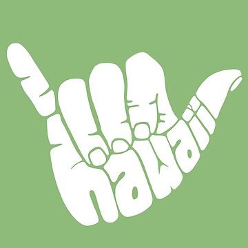 "Hawaii Shaka" Sticker for Sale by FanWearHawaii | Redbubble