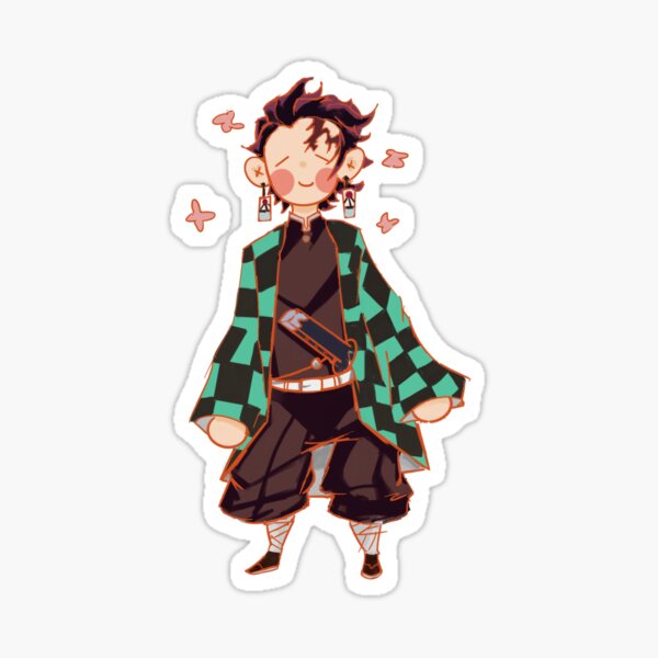 "Tanjiro Chibi - Kimetsu no yaiba/Demon Slayer" Sticker by ZoraZero ...