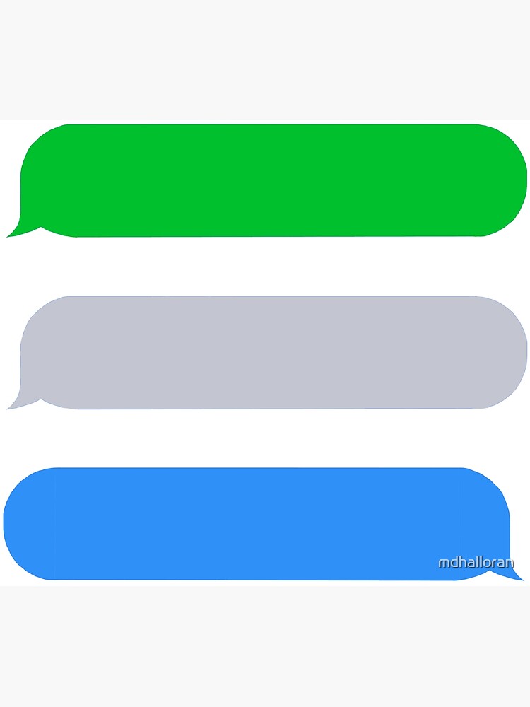  Blank IMessage Bubbles Bundle Art Print For Sale By Mdhalloran 