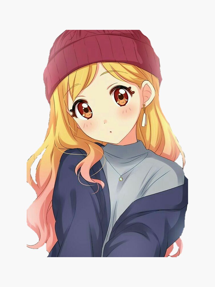 "Cozy Anime girl" Sticker by aliKarsunky | Redbubble