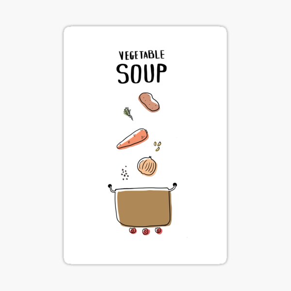 Vegetable Soup Stickers | Redbubble