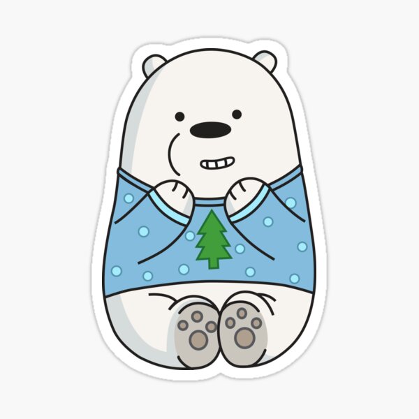 "Ice Bear" Sticker by plushism | Redbubble