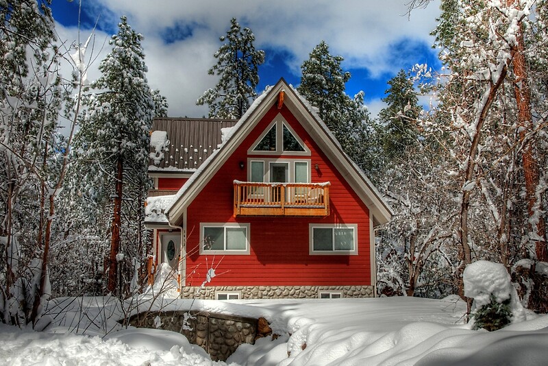"The Mountain Cabin In The Snow" by K D Graves Photography | Redbubble