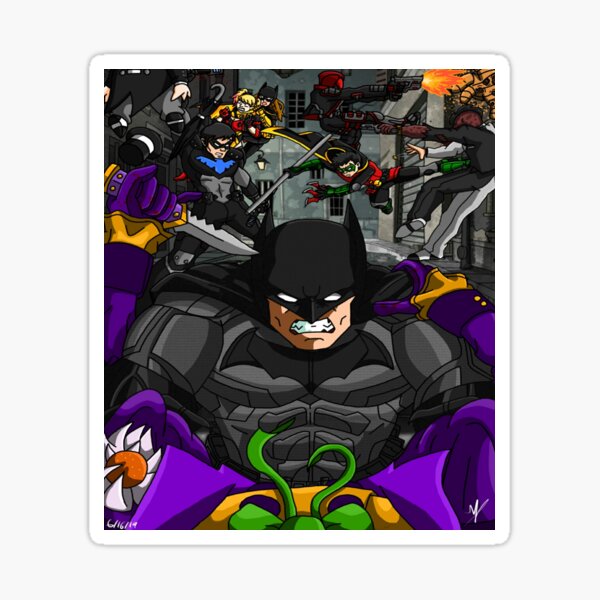 "The Bat Family" Sticker by Thwip2000 | Redbubble