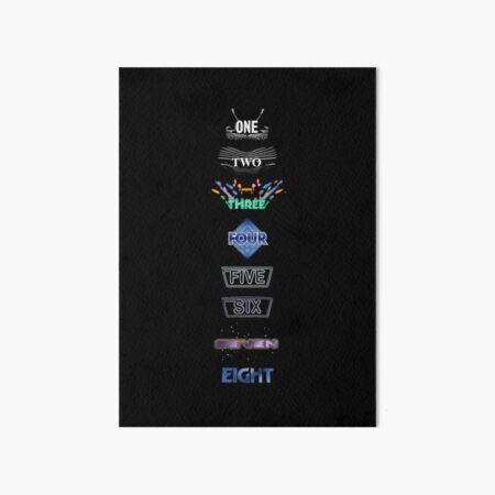 "Classic Doctor Numbers" Art Board Print by thricechampion | Redbubble